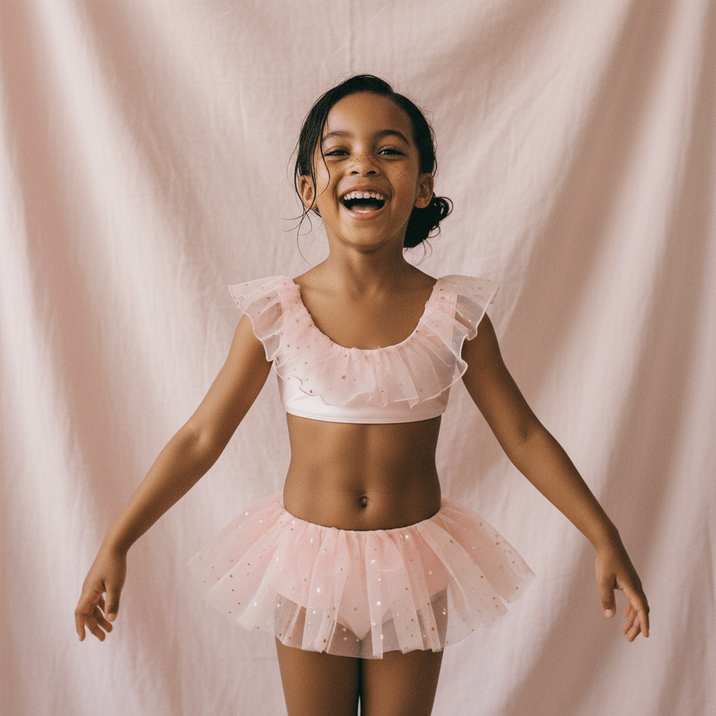 Ballet Bikini Scoop Top · Fairy Pink | Baby & Girls Swimsuits | Girls ...
